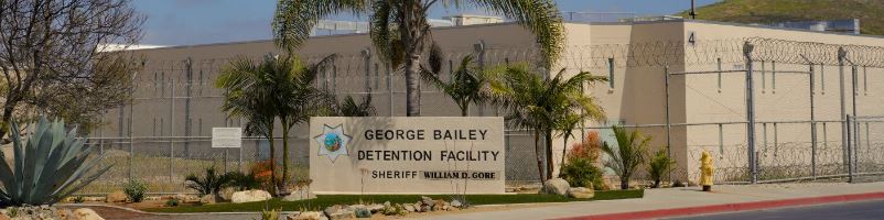 San Diego George Bailey Detention Facility, CA Visitation Schedule