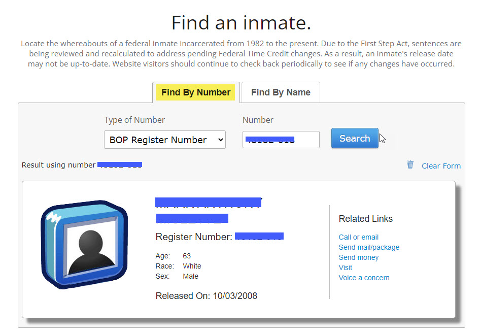 Florida Department of Corrections Inmate Search Instructions