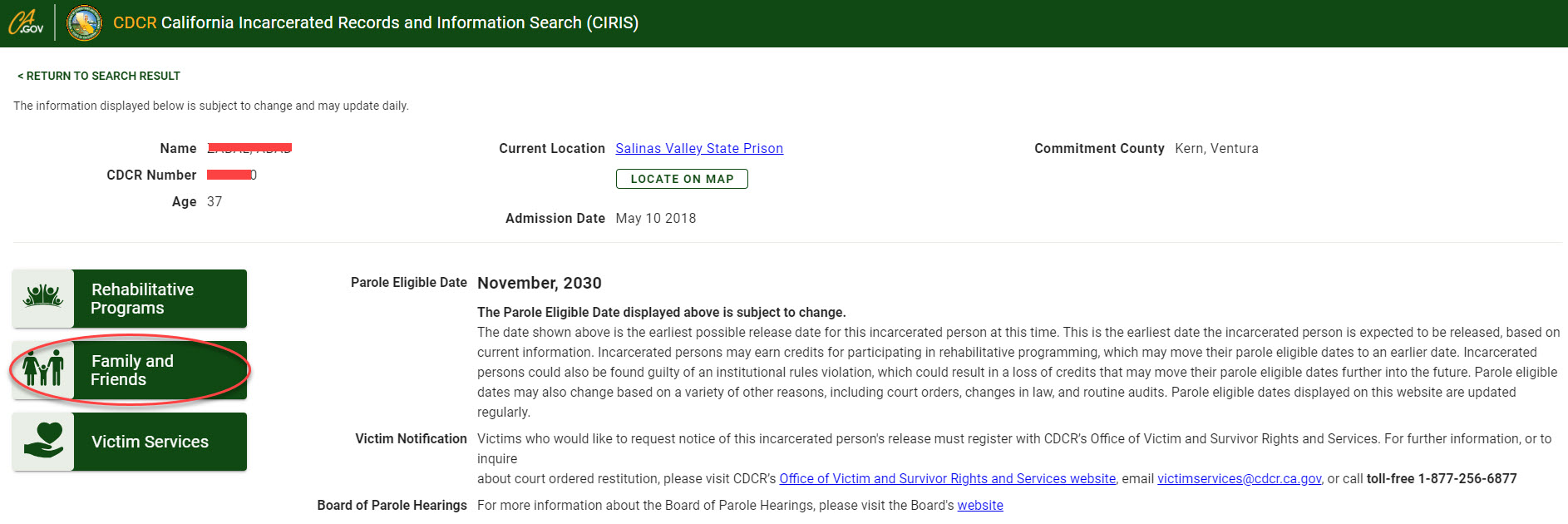 Golden State Annex Prisoner Search | Visitation, Mail, FAQ, Email ...