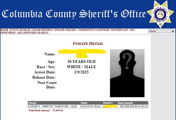 Columbia County Detention Center Roster Lookup, GA, Inmate Search