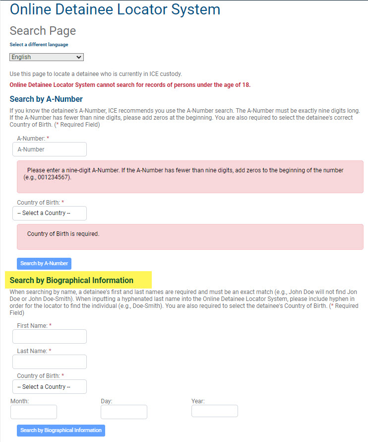 Kansas Department of Corrections Inmate Search Instructions