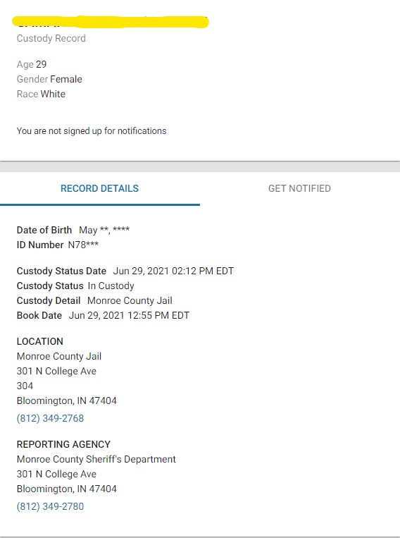 Monroe County Correctional Center Roster Lookup, IN, Inmate Search