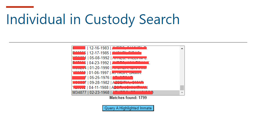 Illinois Department of Corrections Inmate Search Instructions