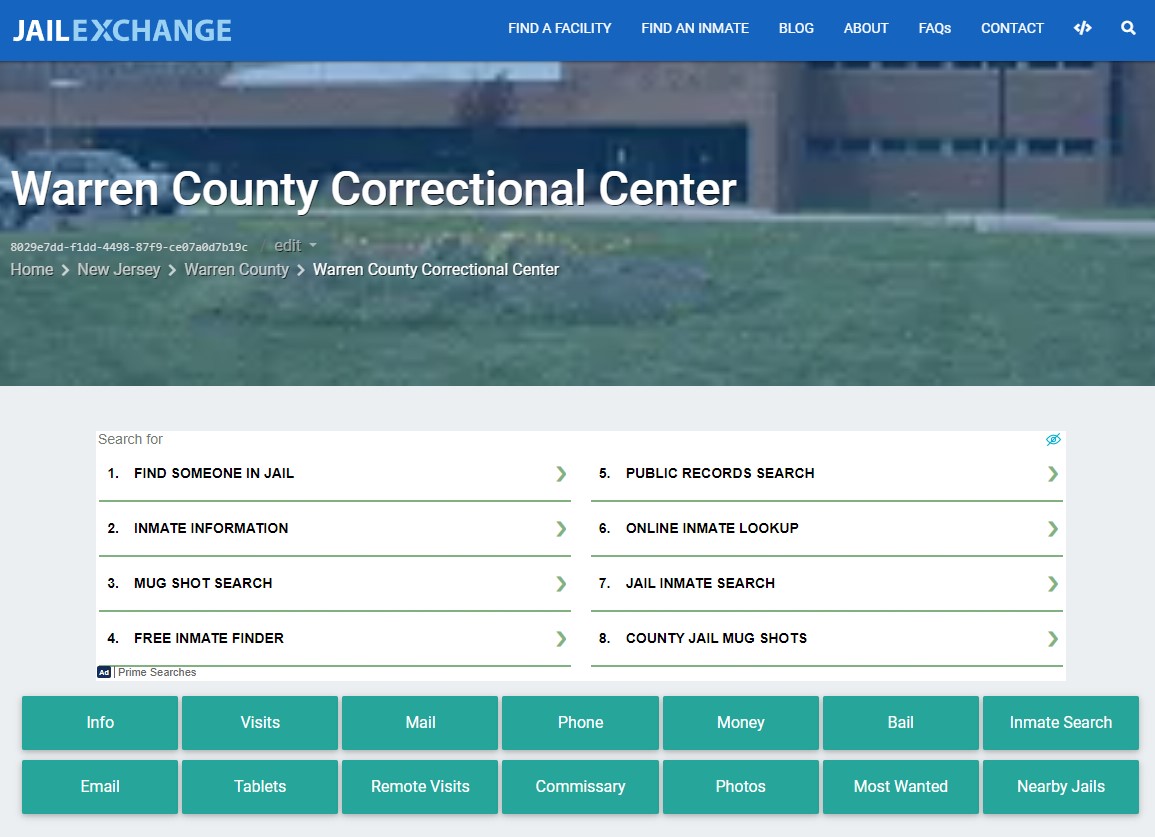 Hunterdon County Division of Corrections, NJ Inmate Search: Roster ...
