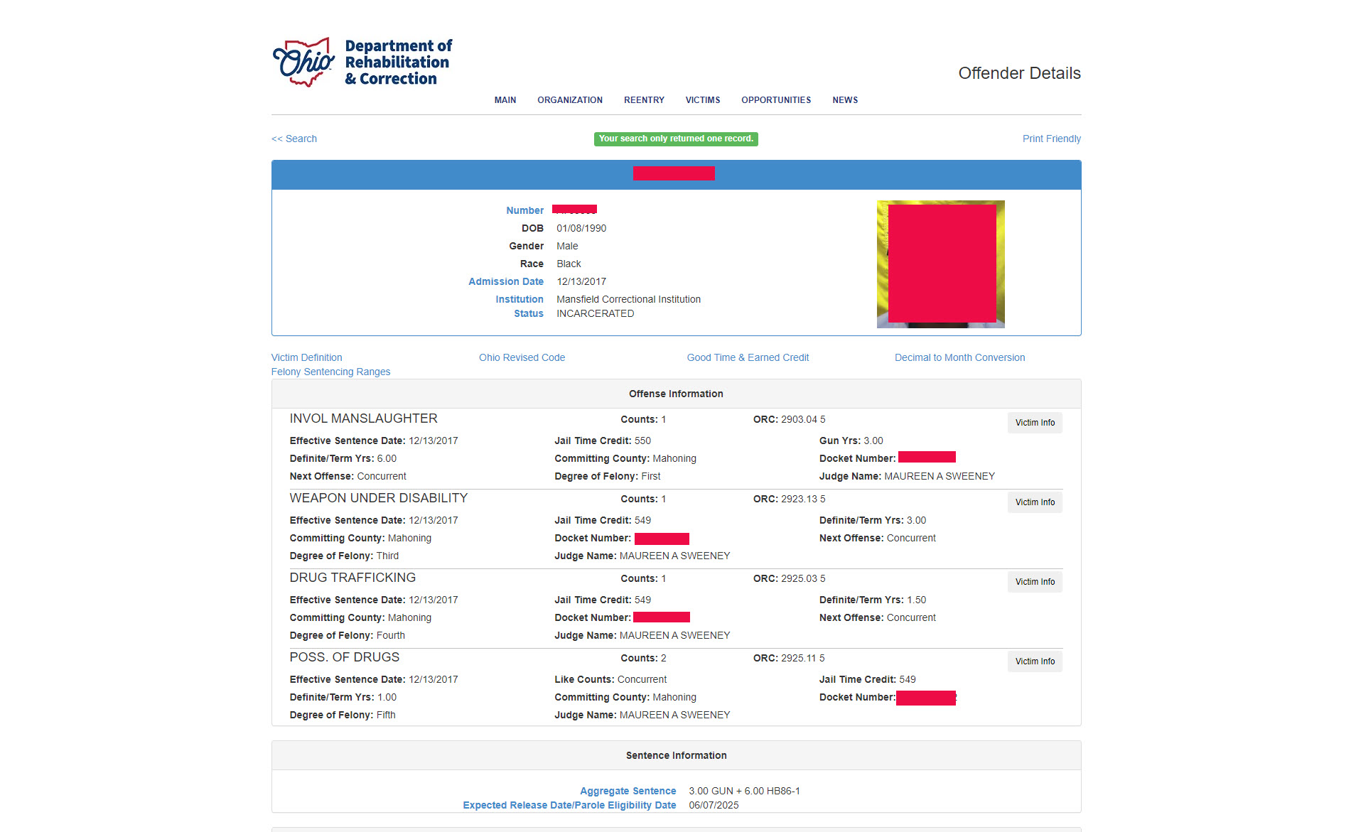 Star Community Justice Center Inmate Search, OH