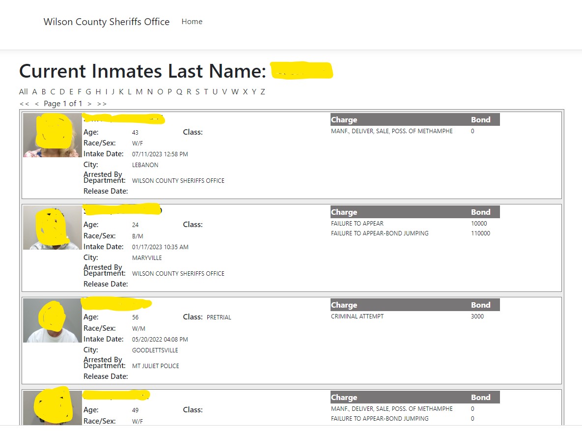 Wilson County Jail Roster Lookup, TN, Inmate Search