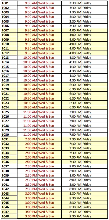 Collin County Detention Facility, TX Visitation Schedule