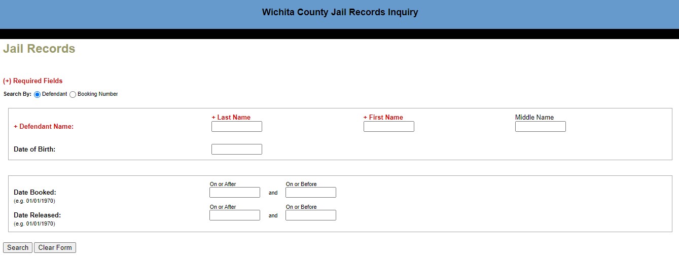 Witchita County Jail Roster Lookup, TX, Inmate Search