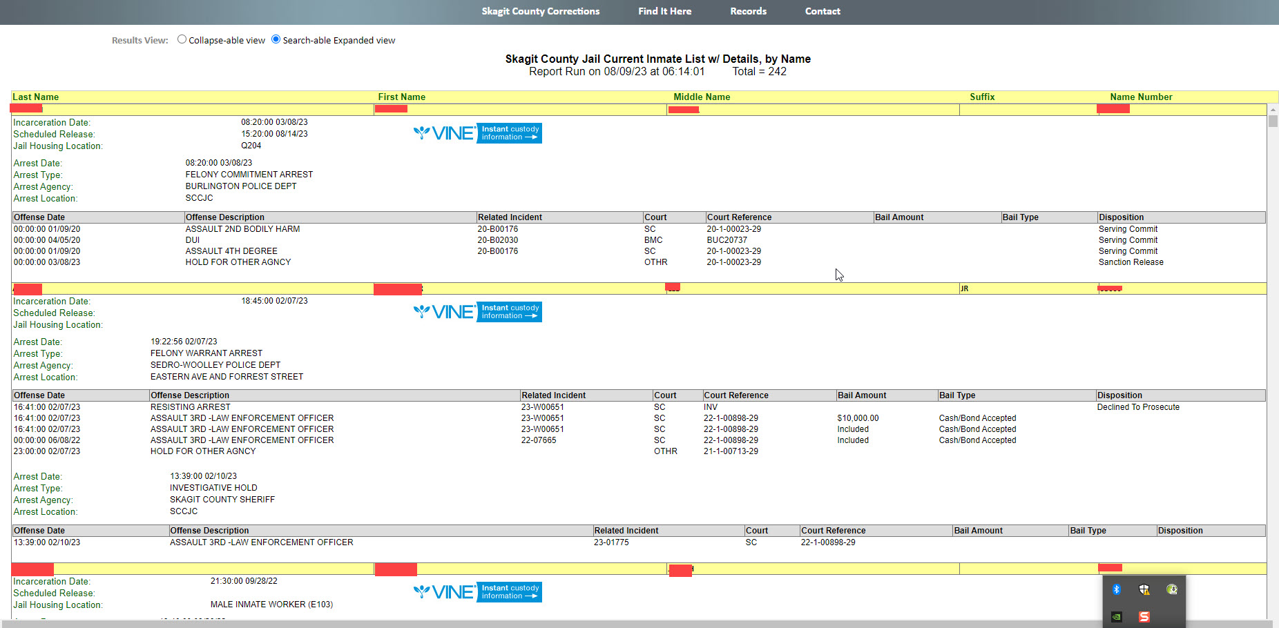 Skagit County Jail Roster Lookup, WA, Inmate Search